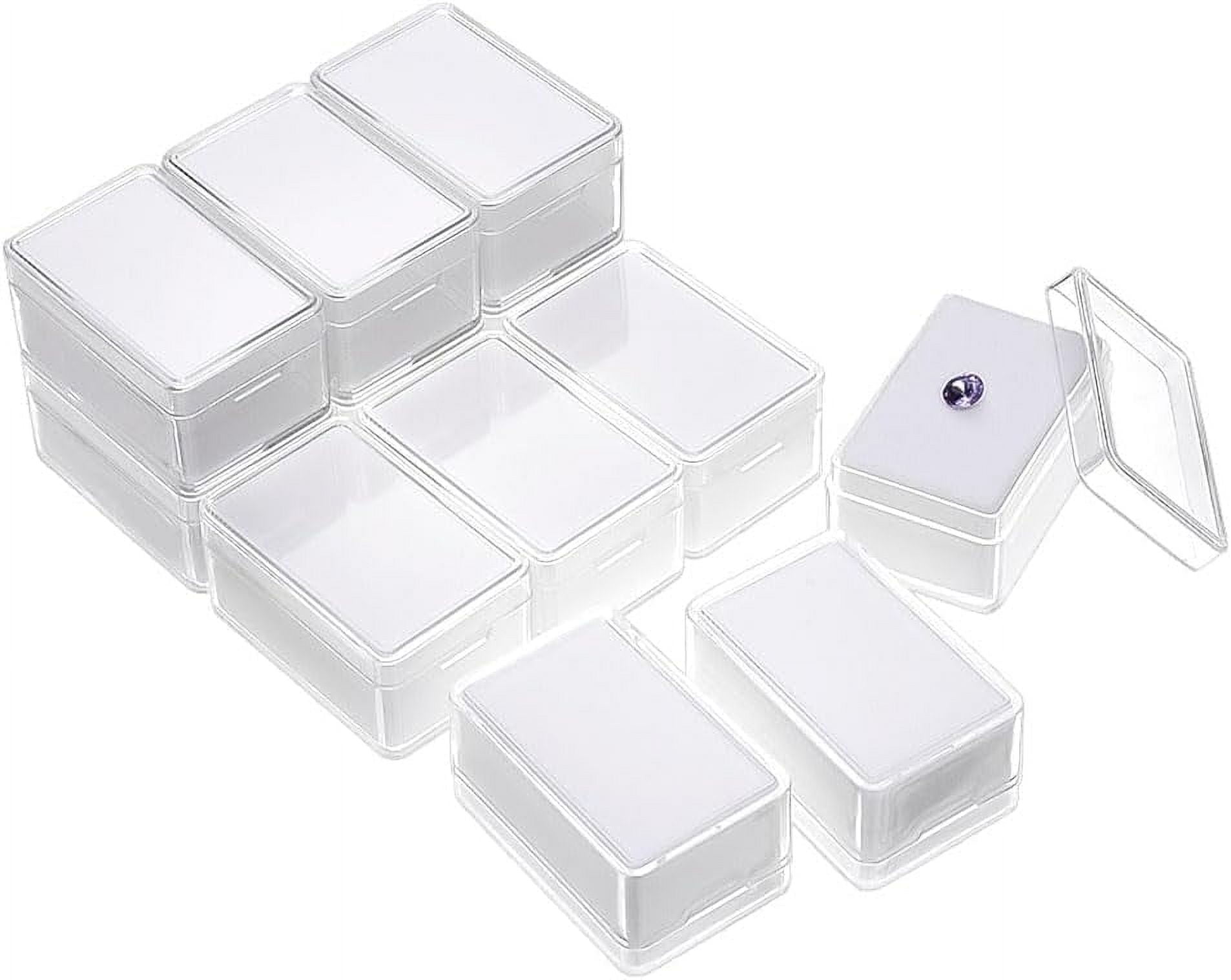 12 Pcs Gemstone Display Box 2.24x1.46x1.1 inch Transparent Plastic ...