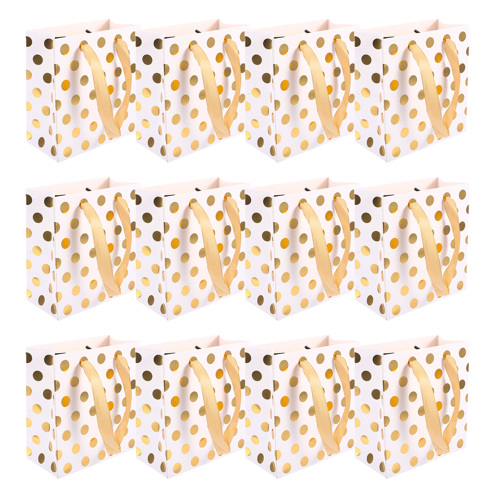 STRANDCHIC Golden Reusable Wrapping Bags For And Candy Storage 12Pcs 5 ...