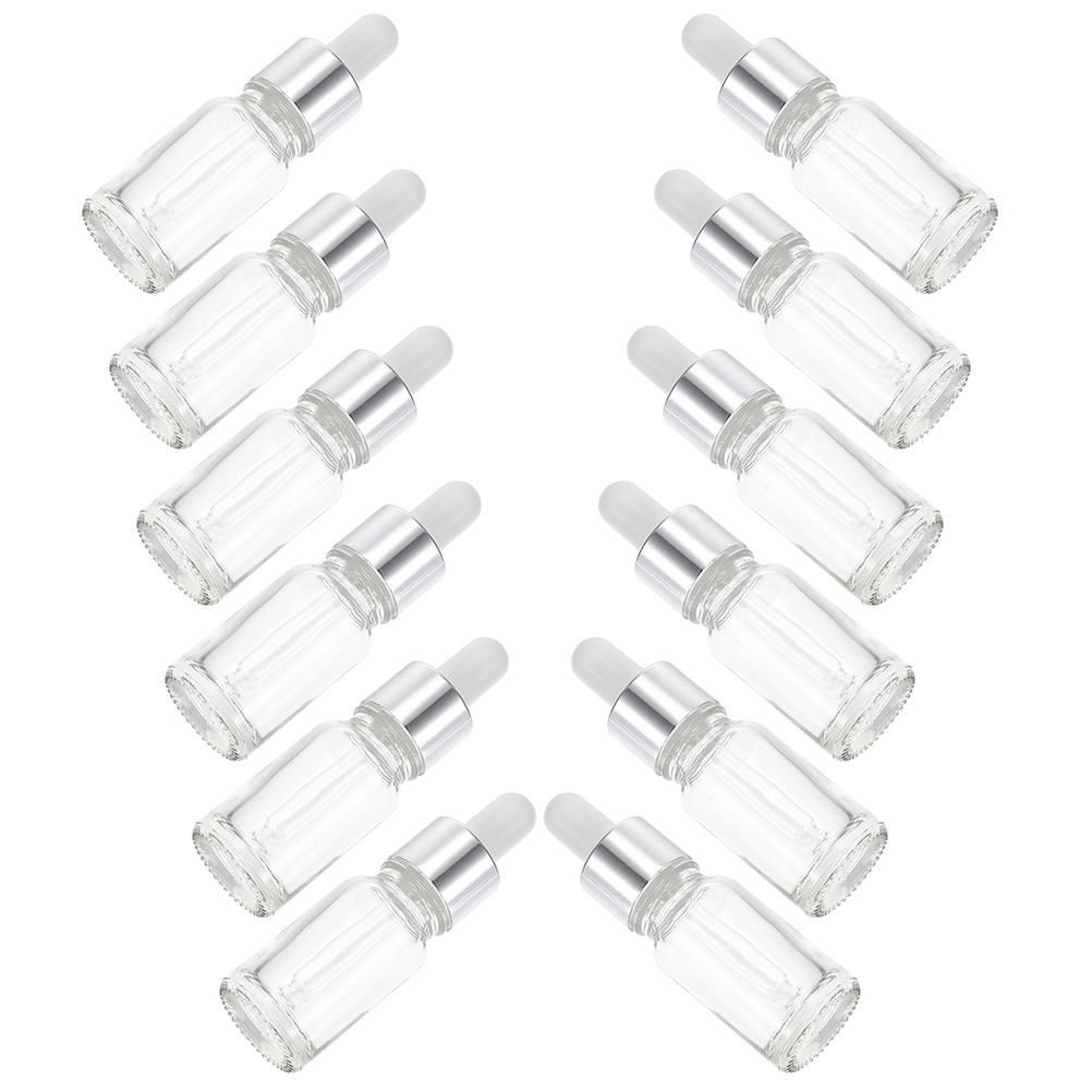 OUNONA 12Pcs Convenient Reusable Glass Dropper Bottles Light Proof Sub ...
