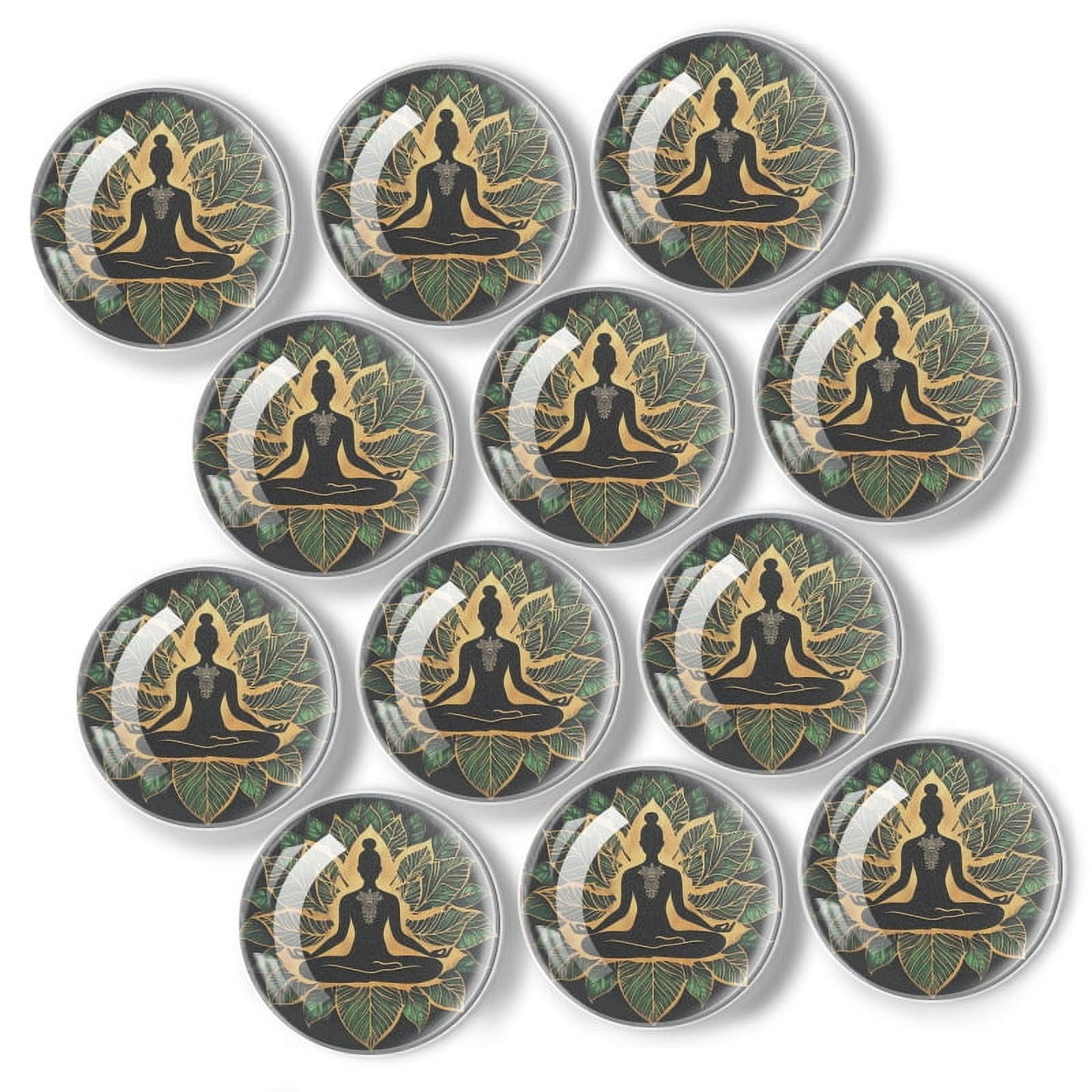 12 Pcs Glass Refrigerator Magnet Magnetic Fridge Sticker,Decor for ...