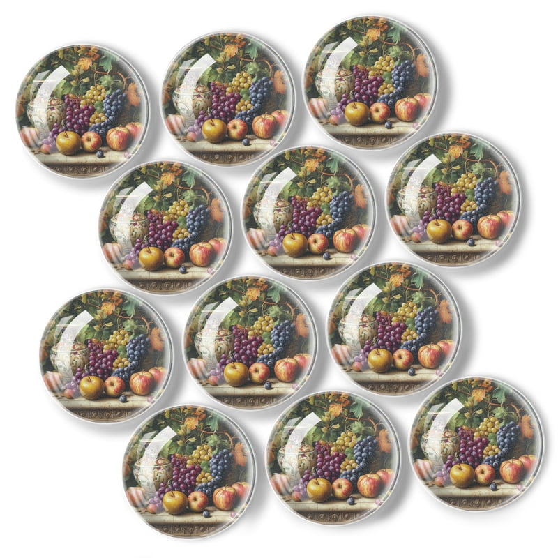 12 Pcs Glass Refrigerator Magnet Magnetic Fridge Sticker,Decor for ...