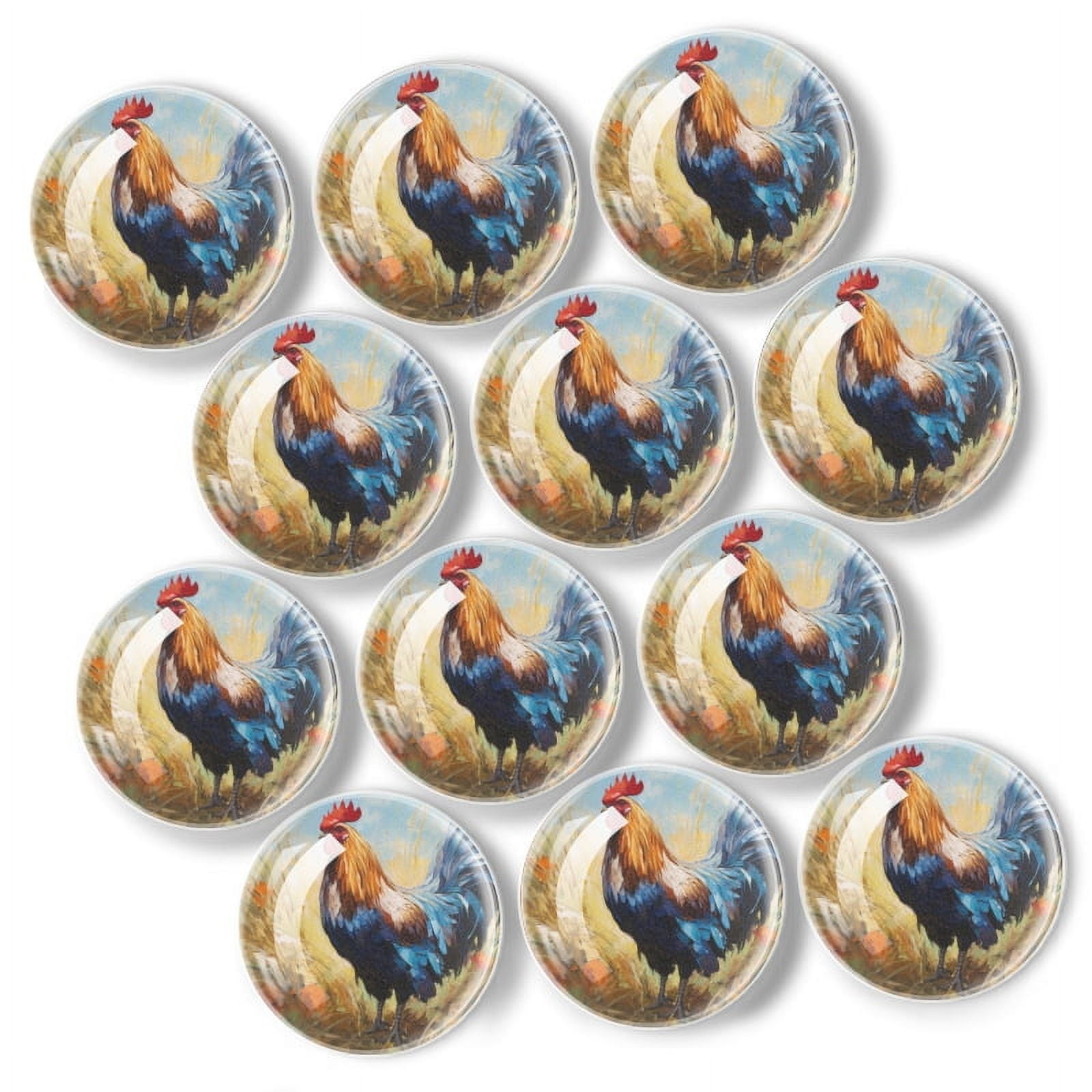 12 Pcs Glass Refrigerator Magnet Magnetic Fridge Sticker,Decor for ...