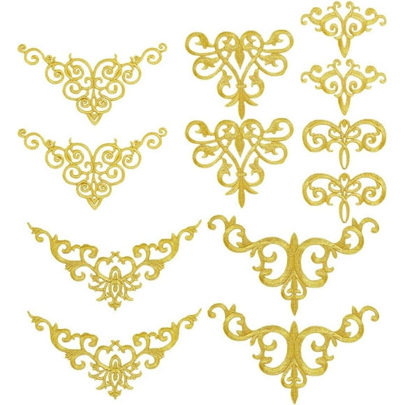 Appliques Gold Decorative Patches