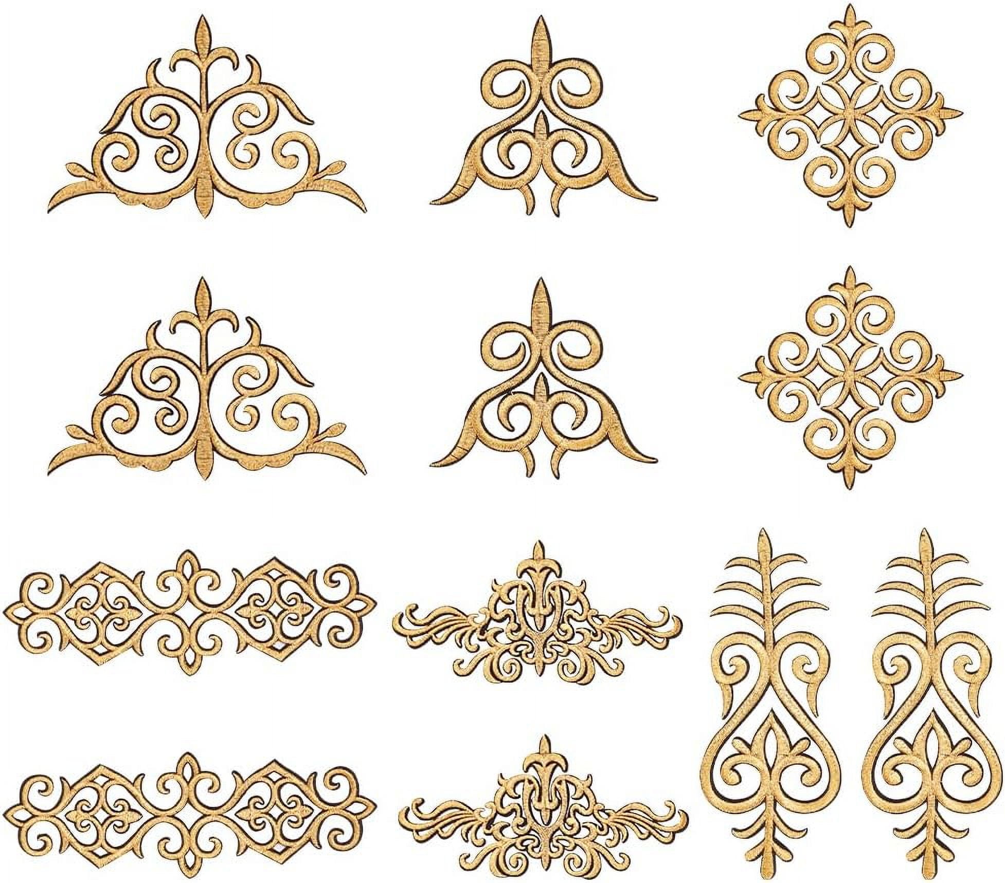 12 Pcs Gold Flower Embroidery Patch Iron on Patches Sew on Patches ...