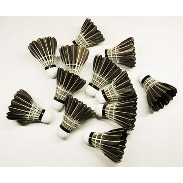 Willstar 12 PCS Badmintons Duck and Goose Feather Cock and Foam Head ...