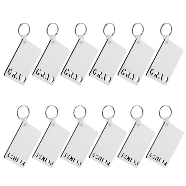 12 Pcs Graduation Keychain Sublimation Chains Blanks Keychains Student ...