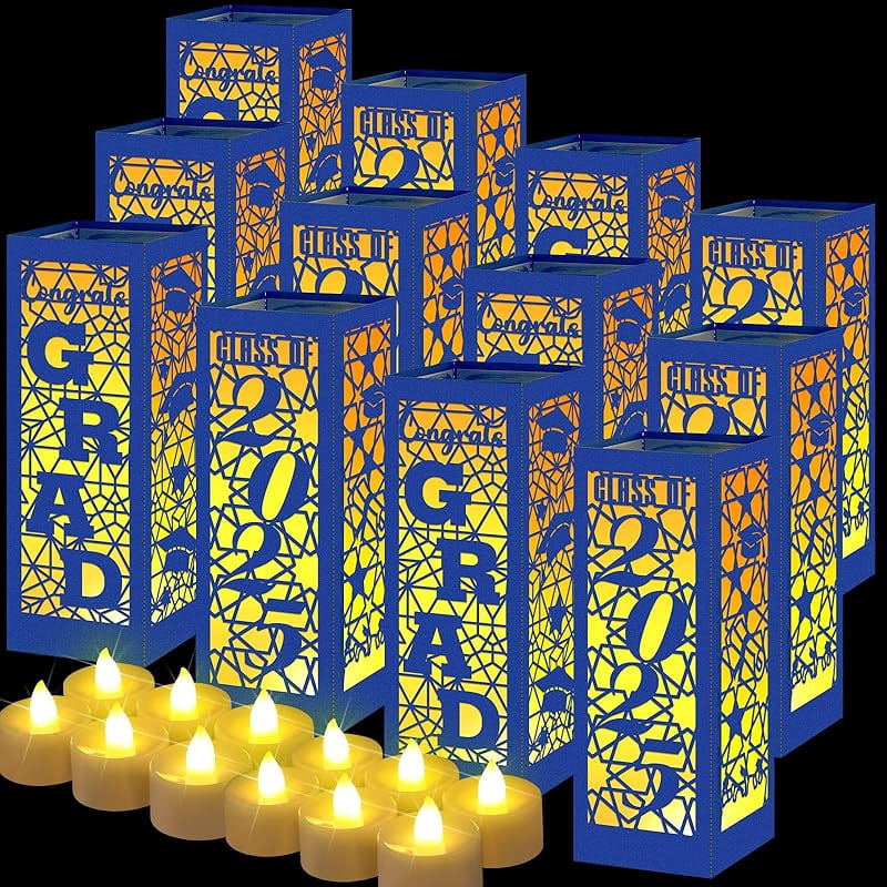 12 Pcs Graduation Table Centerpieces Boxes Class of 2025 Graduation ...