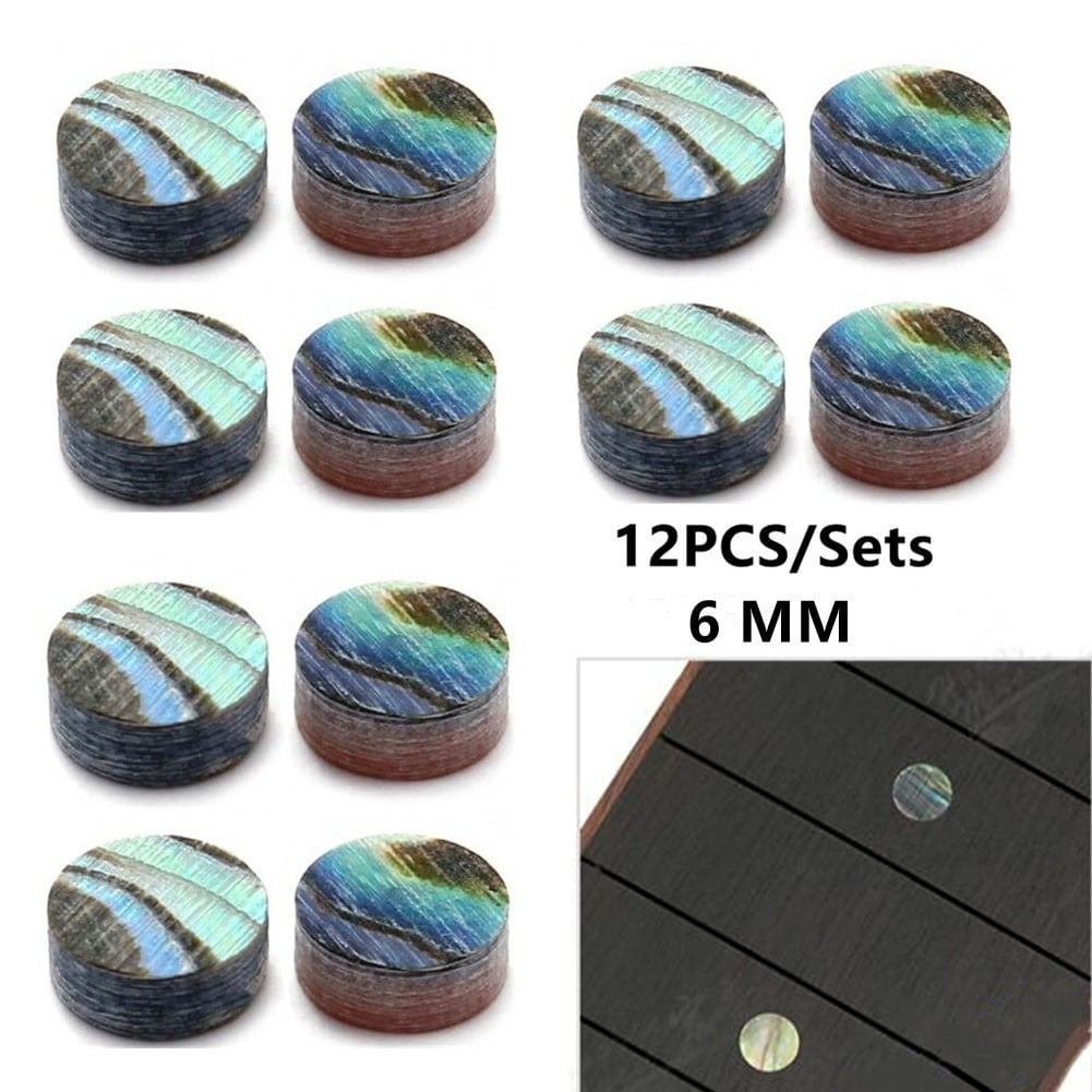 12 PCS Green abalone Guitar Luthier Dots Inlay Fret Side Marker 6MM ...