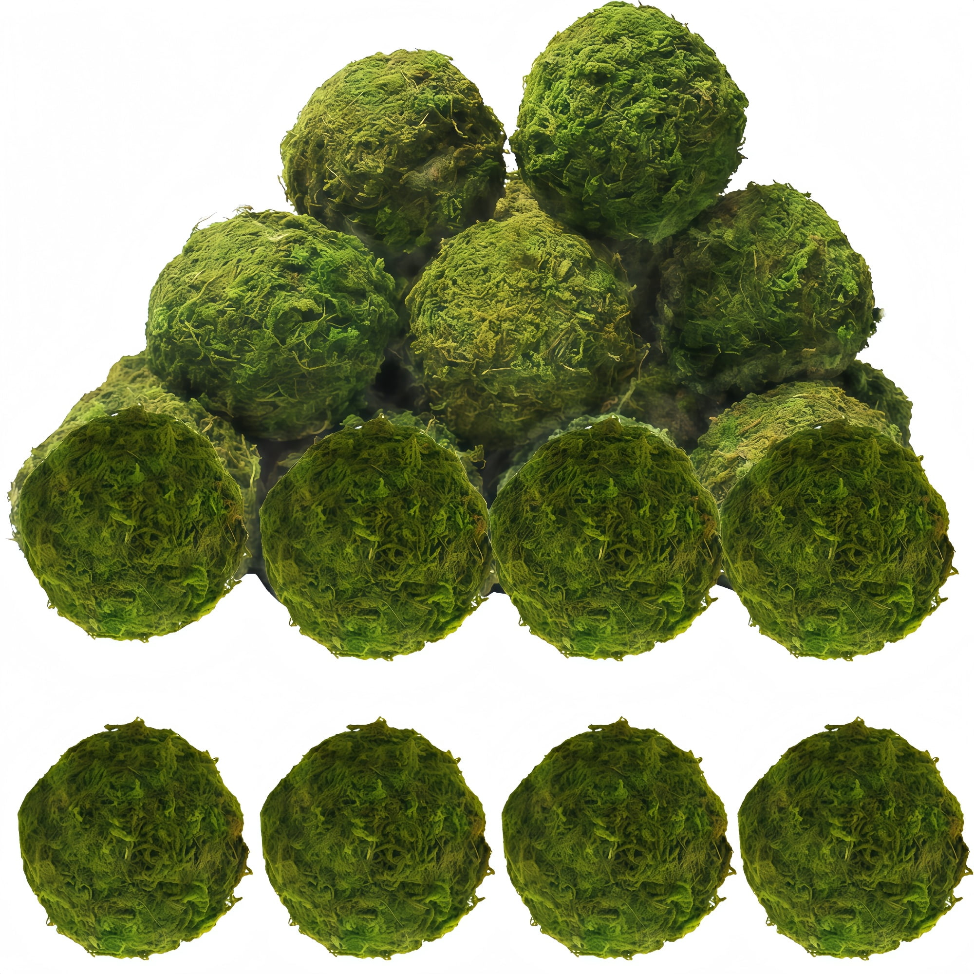 12 Pcs Green Moss Decorative Ball,1.97inch Fake Moss Balls, Handmade ...