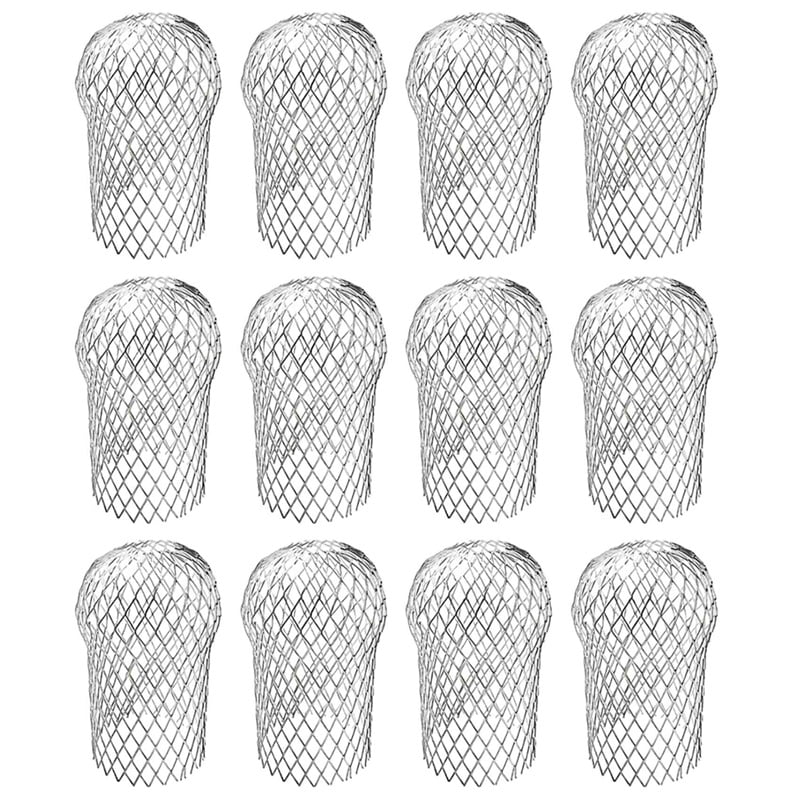 12 Pcs Gutter Downspout Guards 3.5 Inch Aluminum Leaf Filter Strainer ...