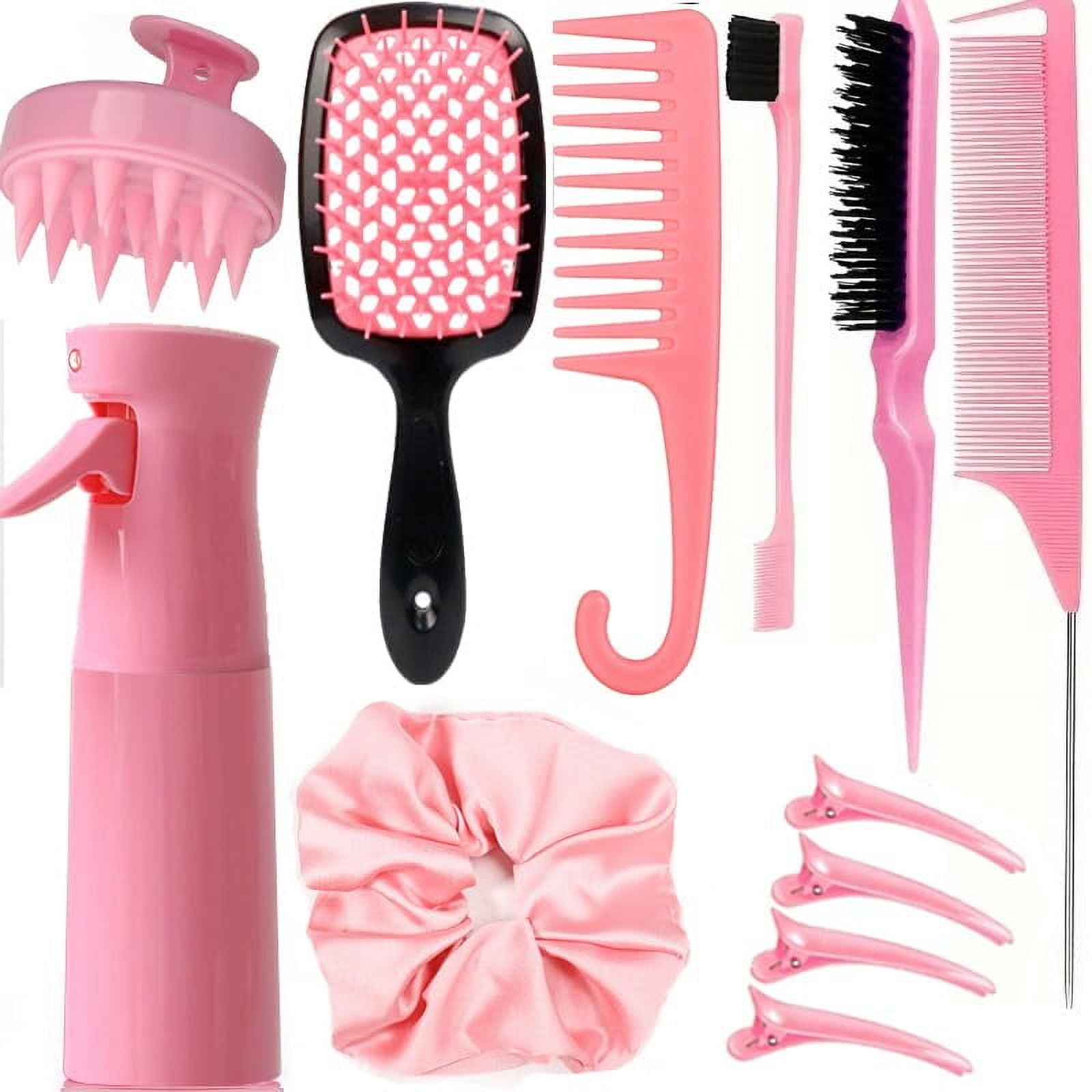 12 Pcs Hair Brush Set, 3 Pieces Slick Back Hair Brushes for Toddlers ...