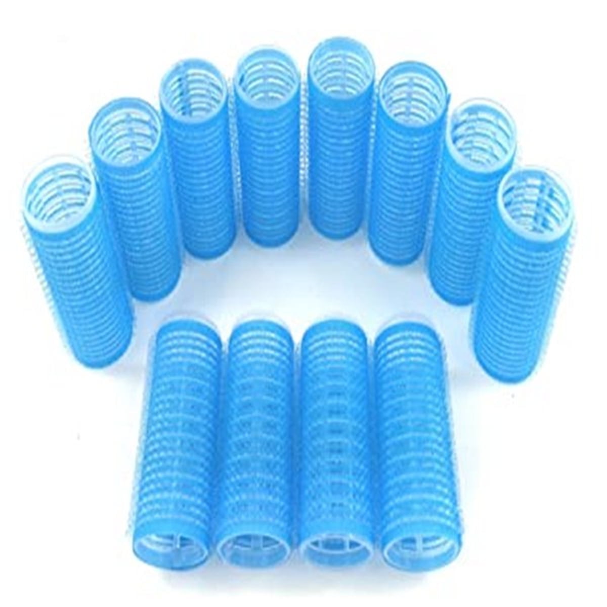 Bexikou 12 Pcs Self Grip Hair Rollers, Plastic Nylon Styling Curlers ...