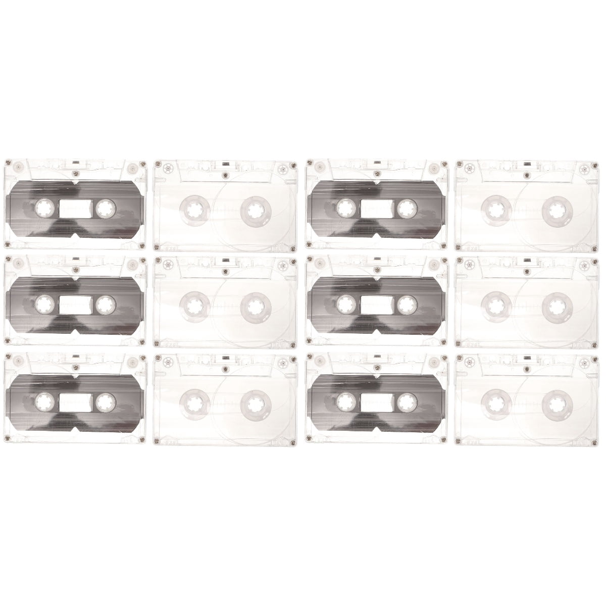 12 Pcs Hand Decor Plastic Material Empty Cassette Tape Accessory ...