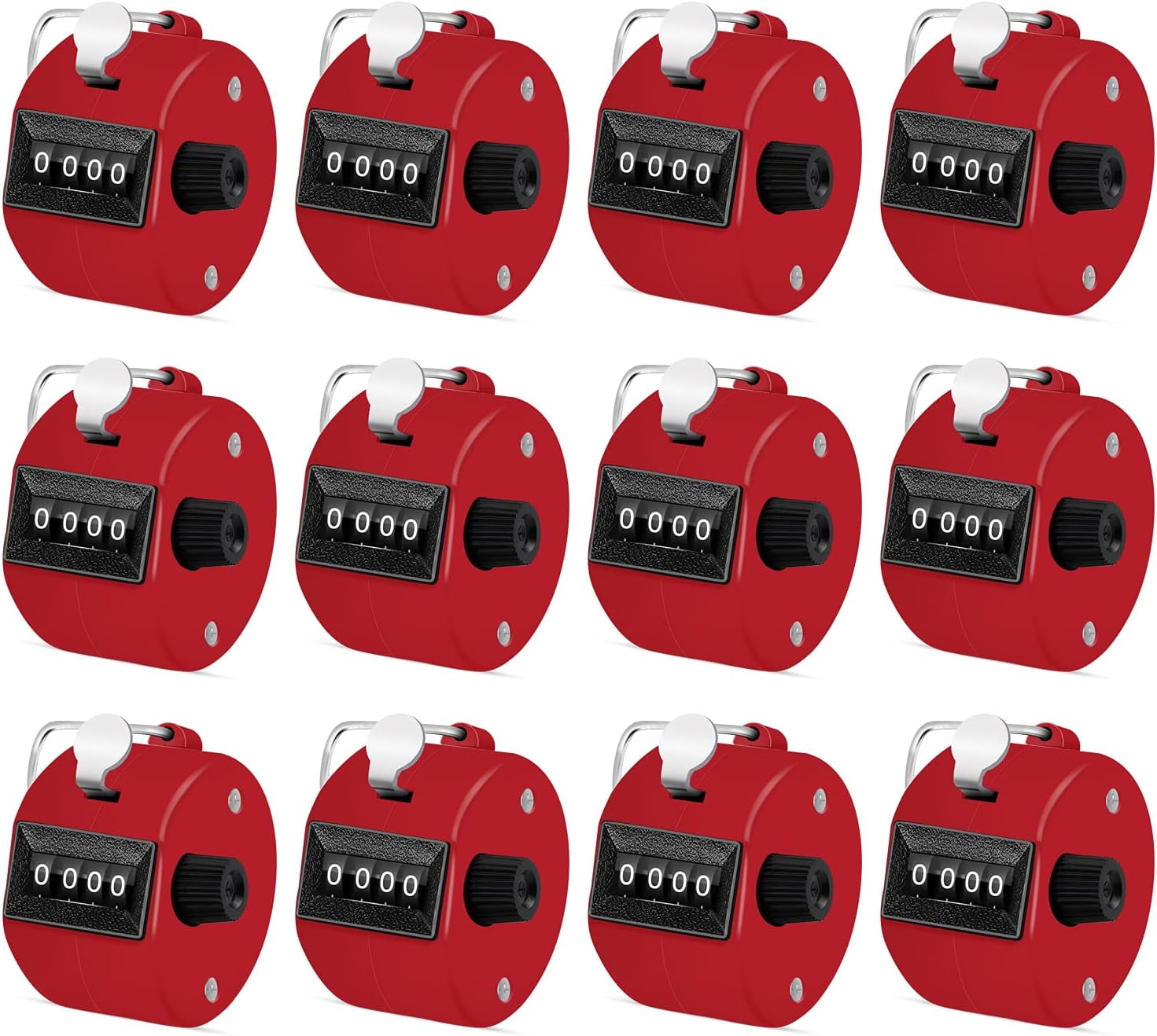 12 Pcs Hand Tally Counter 4-Digit Lap Counter Clicker, Manual ...