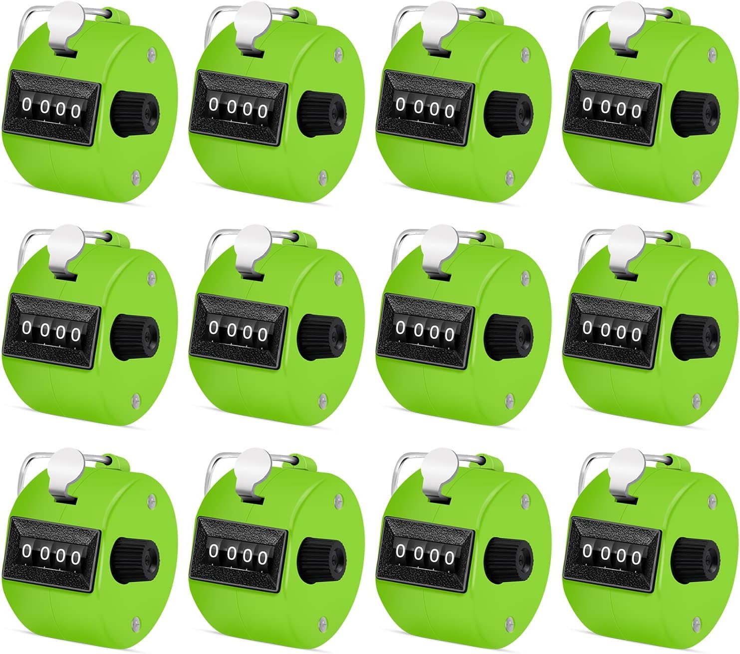 12 Pcs Hand Tally Counter 4-Digit Lap Counter Clicker, Manual ...
