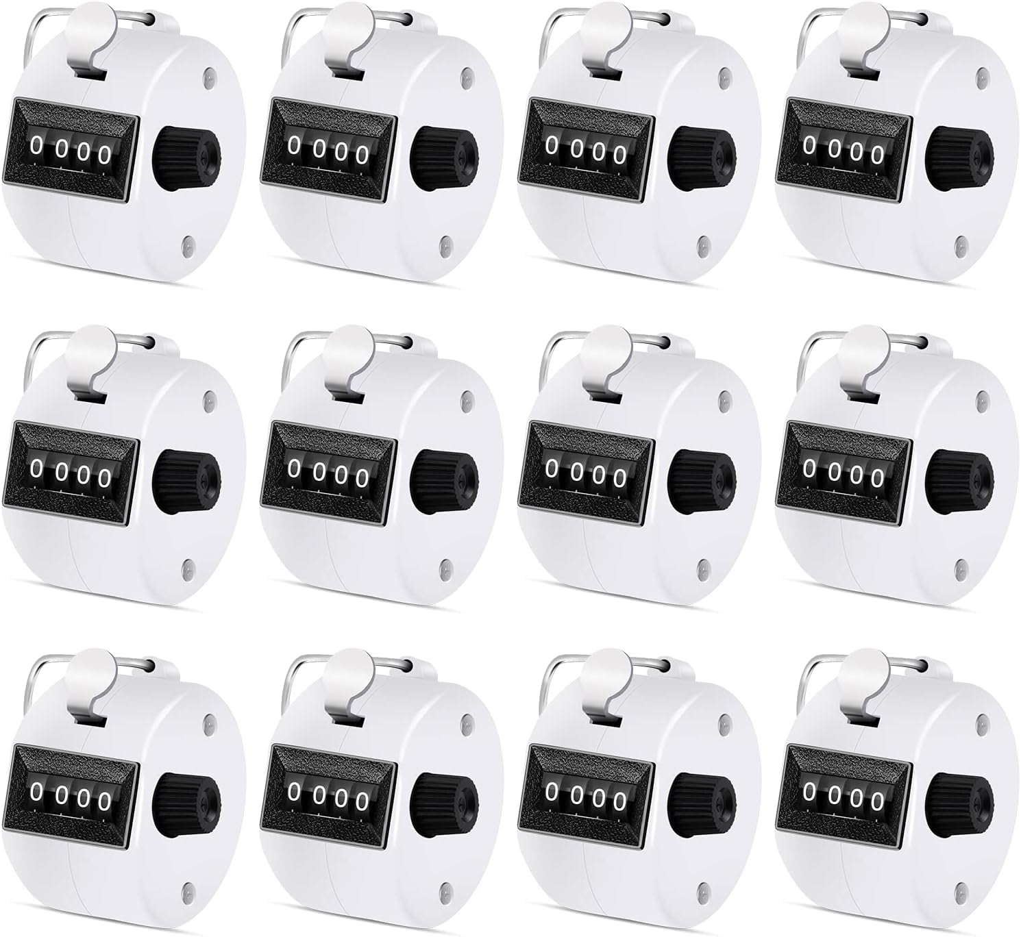12 Pcs Hand Tally Counter 4-Digit Lap Counter Clicker, Manual ...