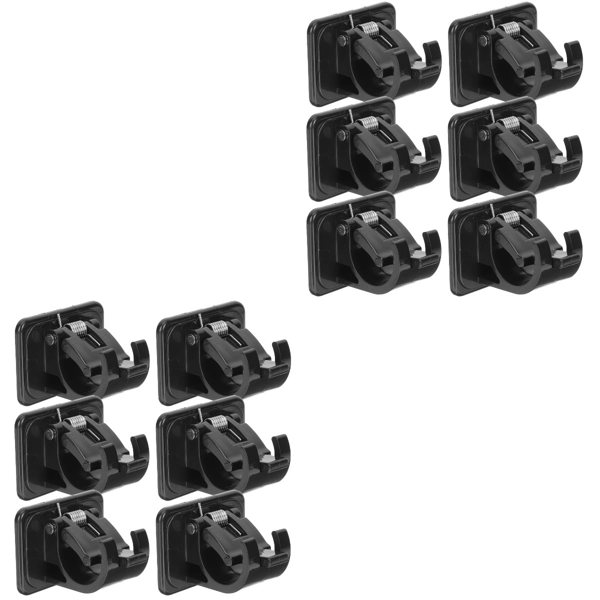 12 Pcs Hanging Rod Clip Window Curtain Rod Bath Curtain Rack Ceiling ...