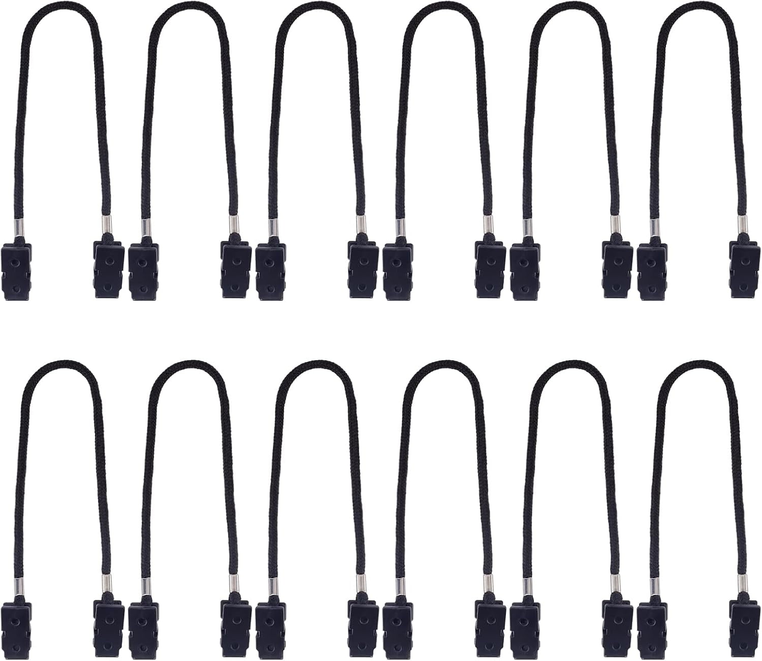 12 Pcs Hat Windy Clips for Boating Black Hat Rides Cap Retainer for ...