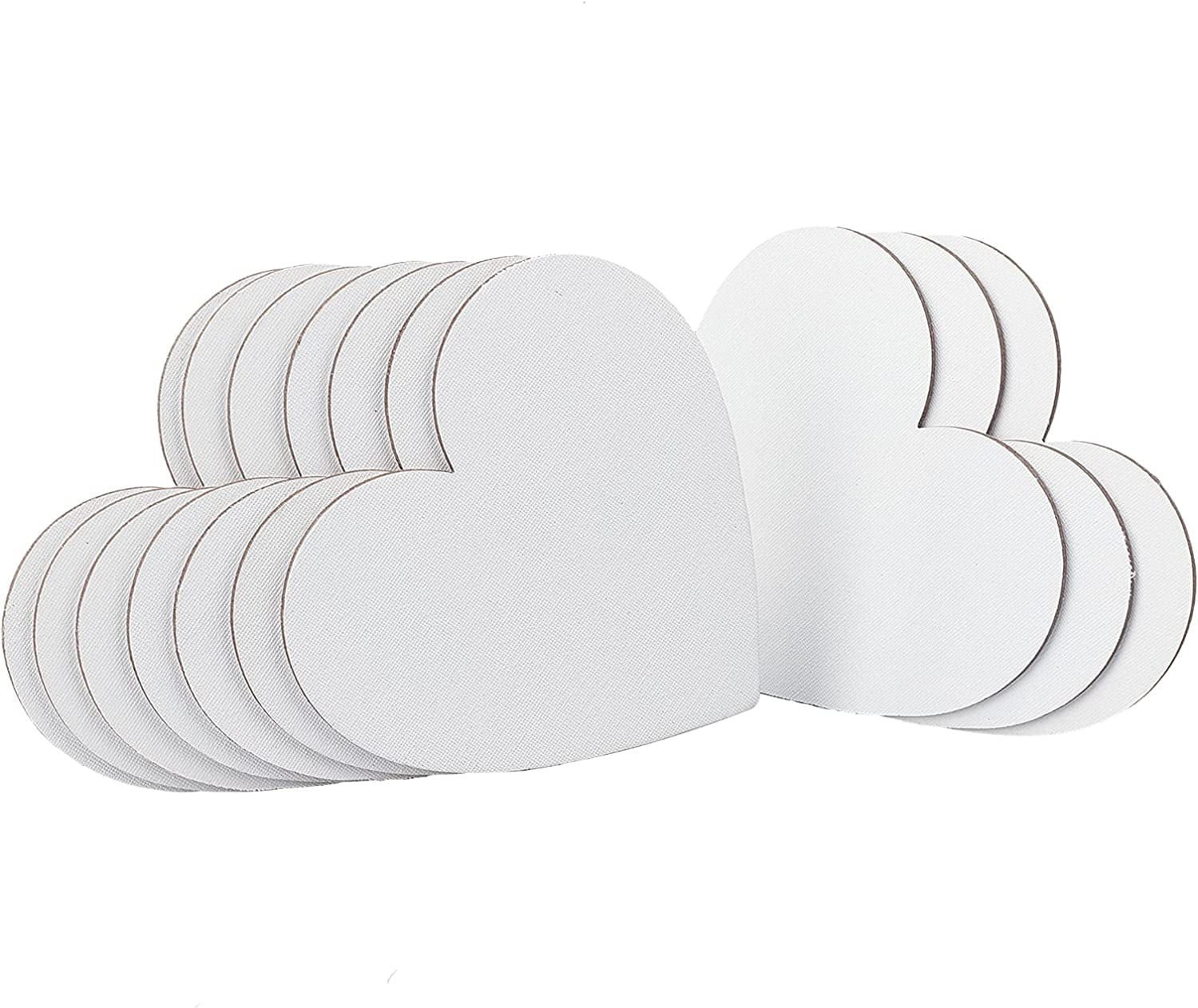 12 Pcs Heart Painting Canvas Panels Blank Canvas Drawing Boards for Oil ...
