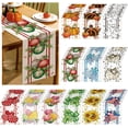 12 Pcs Holiday Table Runner Seasonal Farmhouse Table Decor 13 x 72 Inch Thanksgiving Christmas ...