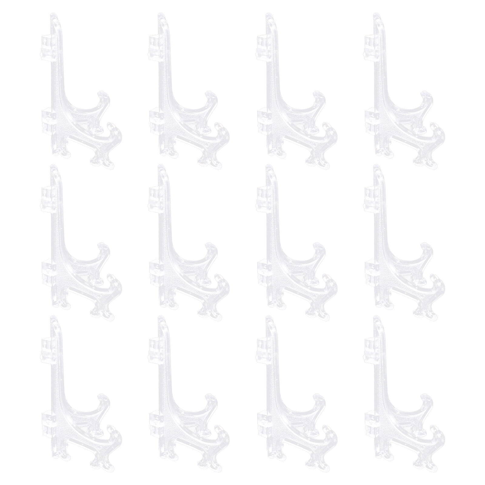 12 Pcs Home Supplies Clear Easel Mini Frames Monitor Desk Stand Plate ...