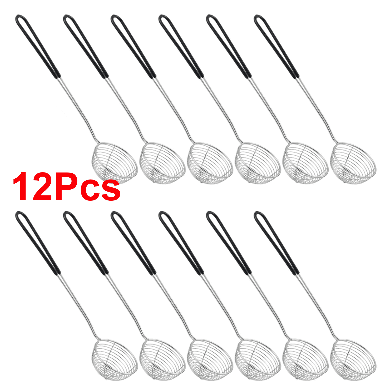12 Pcs Hot Pot Strainer Scoops, 2.5 Inch Stainless Steel Spider ...