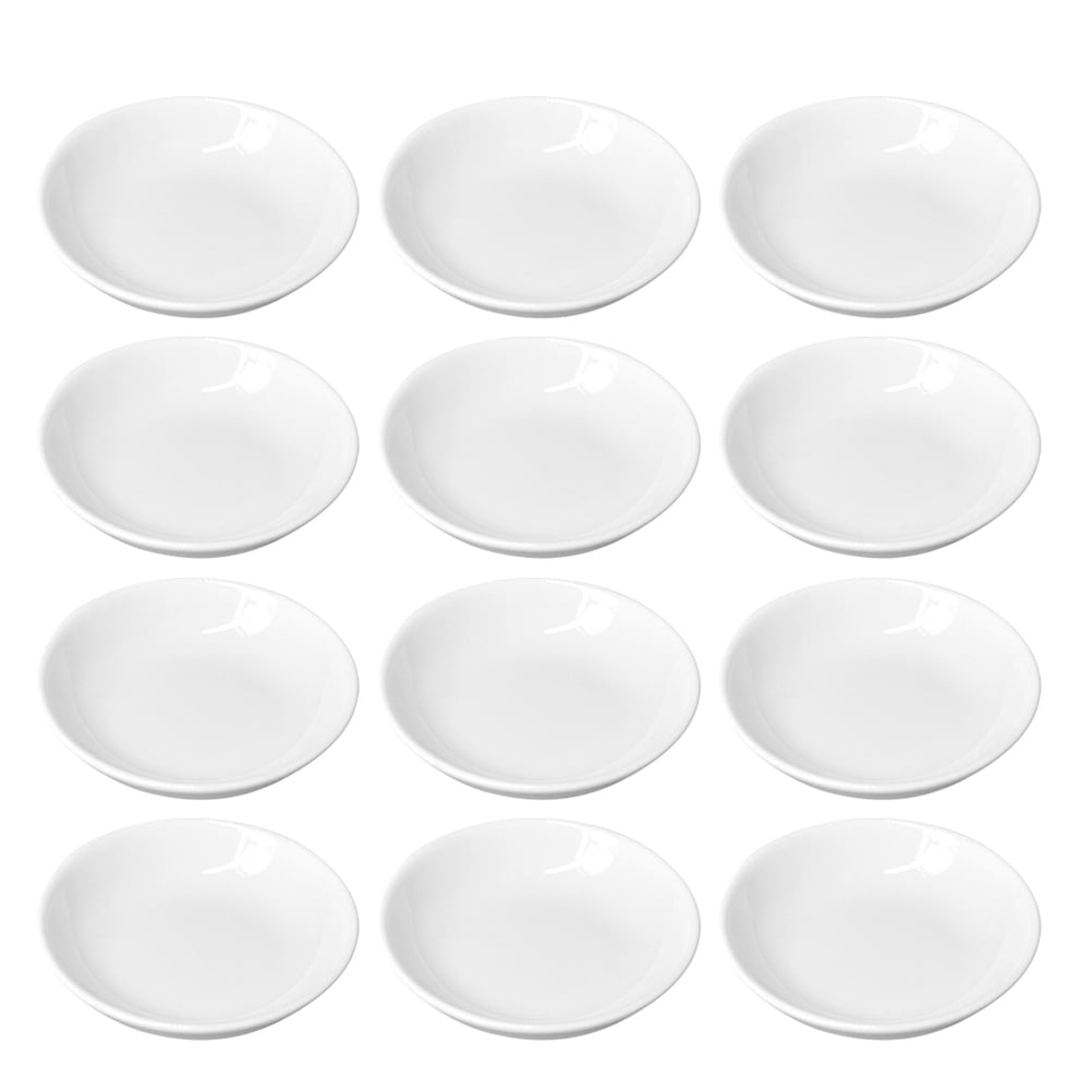 12 Pcs Imitation Porcelain Water Dish Color Mixing Plates Watercolor ...