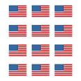 12 Pcs Independence Day Themed Paper Cake Flags Multicolor Party ...