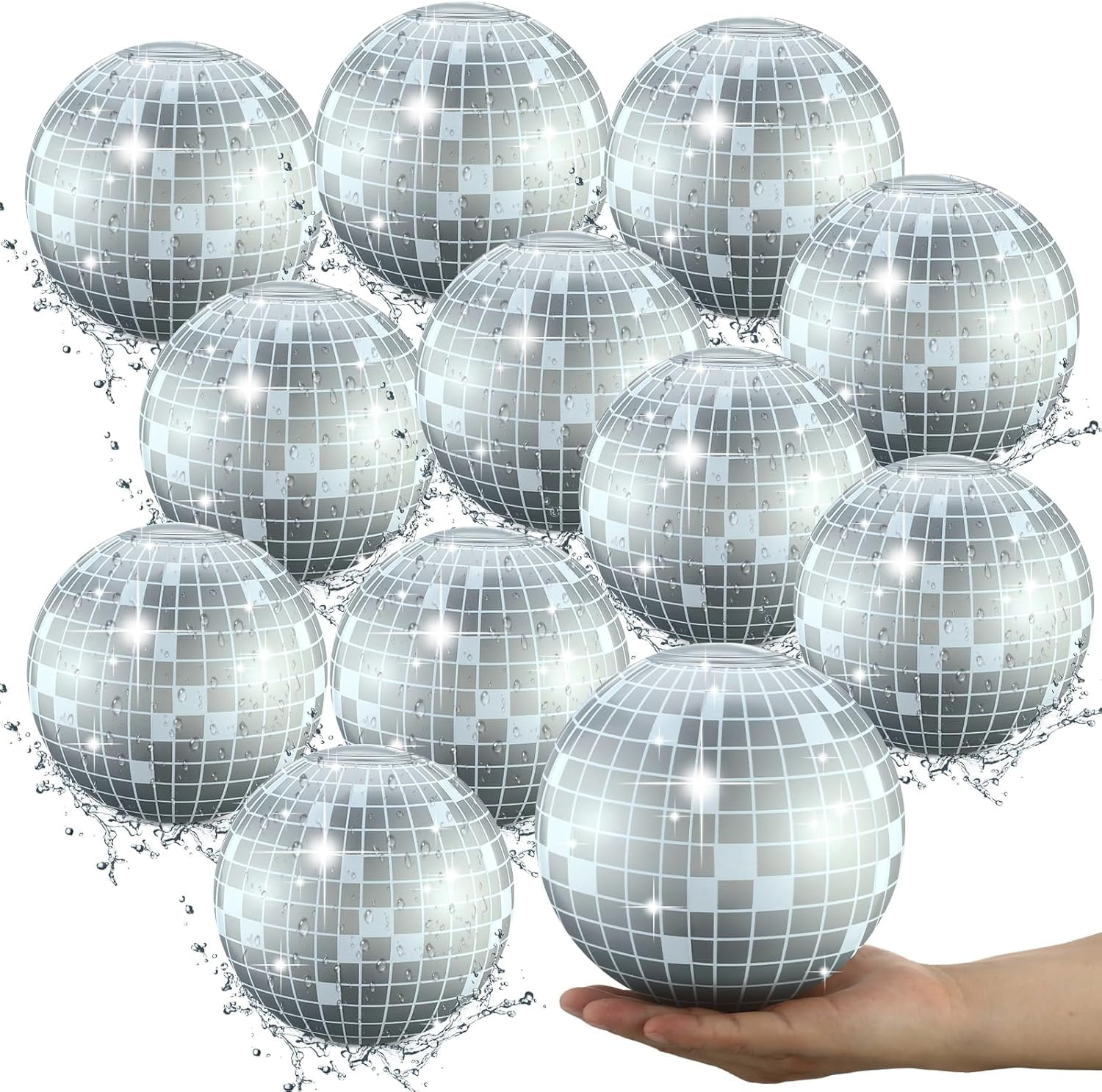 12 Pcs Inflatable Beach Ball Disco Theme Party Decoration Inflatable ...