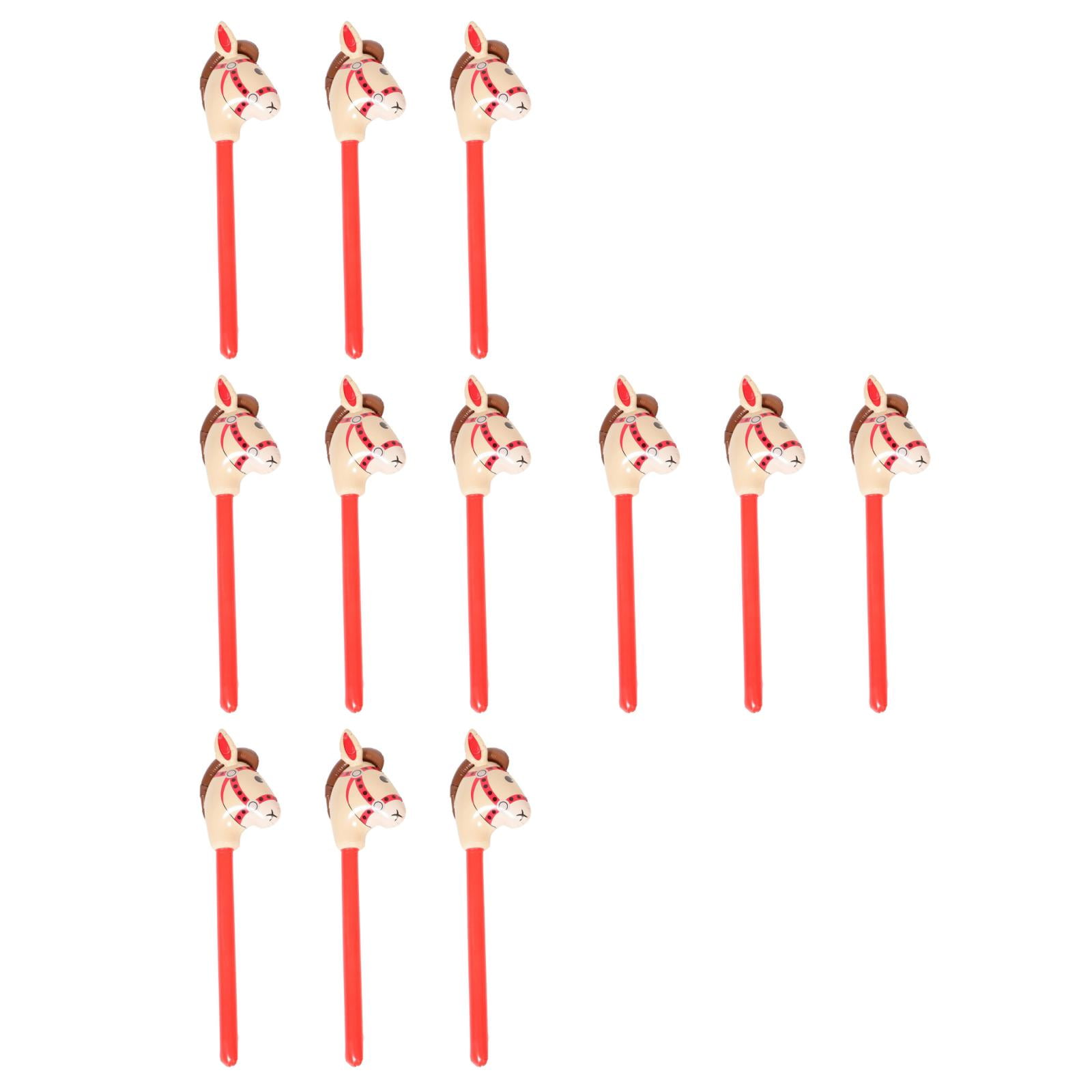 12 Pcs Inflatable Cheering Stick Inflatable Horse's Head Party Favor ...