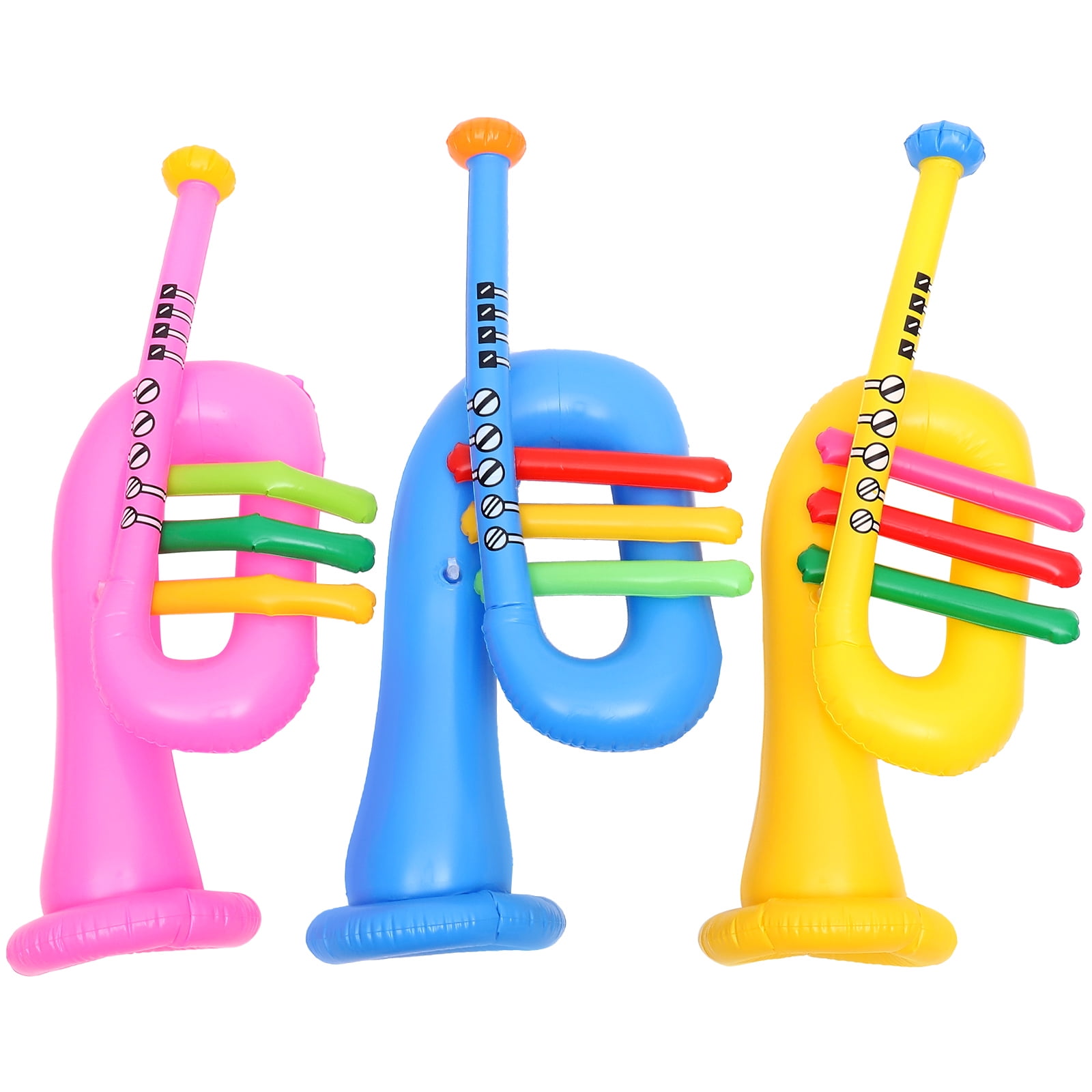 12 Pcs Inflatable Instruments Inflatables Trumpet Horn Instrument Prop ...