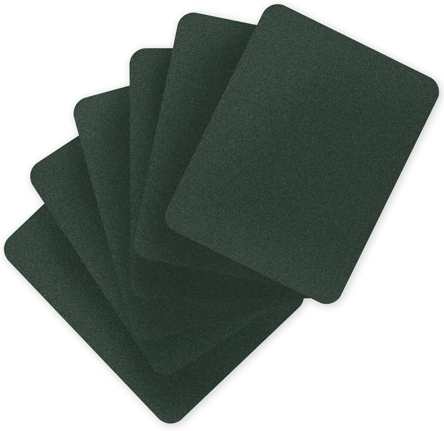 ABOURT 12-Pack (Dark Green) Iron-on Fabric Patches - 4.9" x 3.7" (12.5 ...