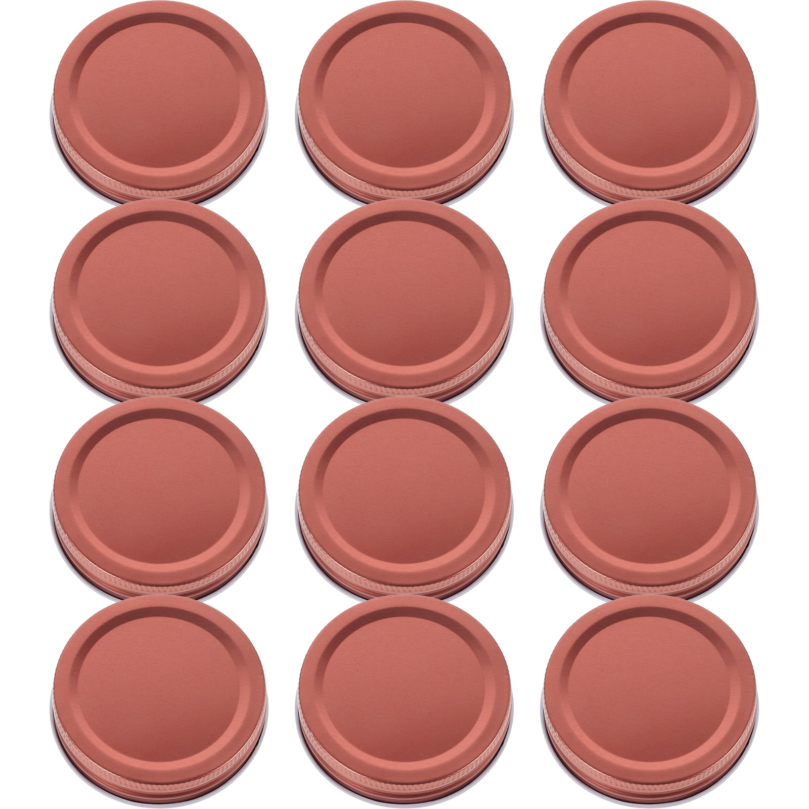 12 Pcs Jar Covers for Home Multipurpose Canning Lids Rose Gold ...