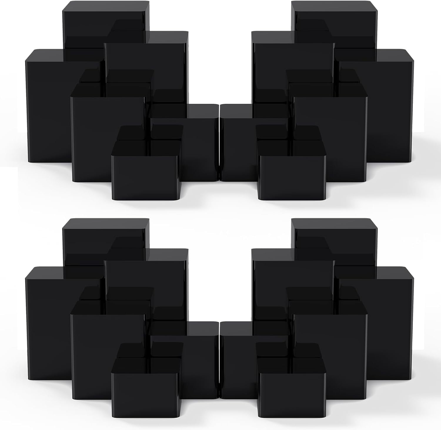 12 Pcs Jewelry Acrylic Display Risers Square Cube Display Nesting ...