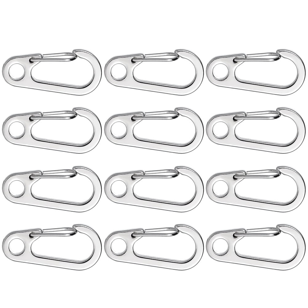 12 Pcs Key Chain Keychain Release Heavy Duty Hooks Man Silver - Walmart.com