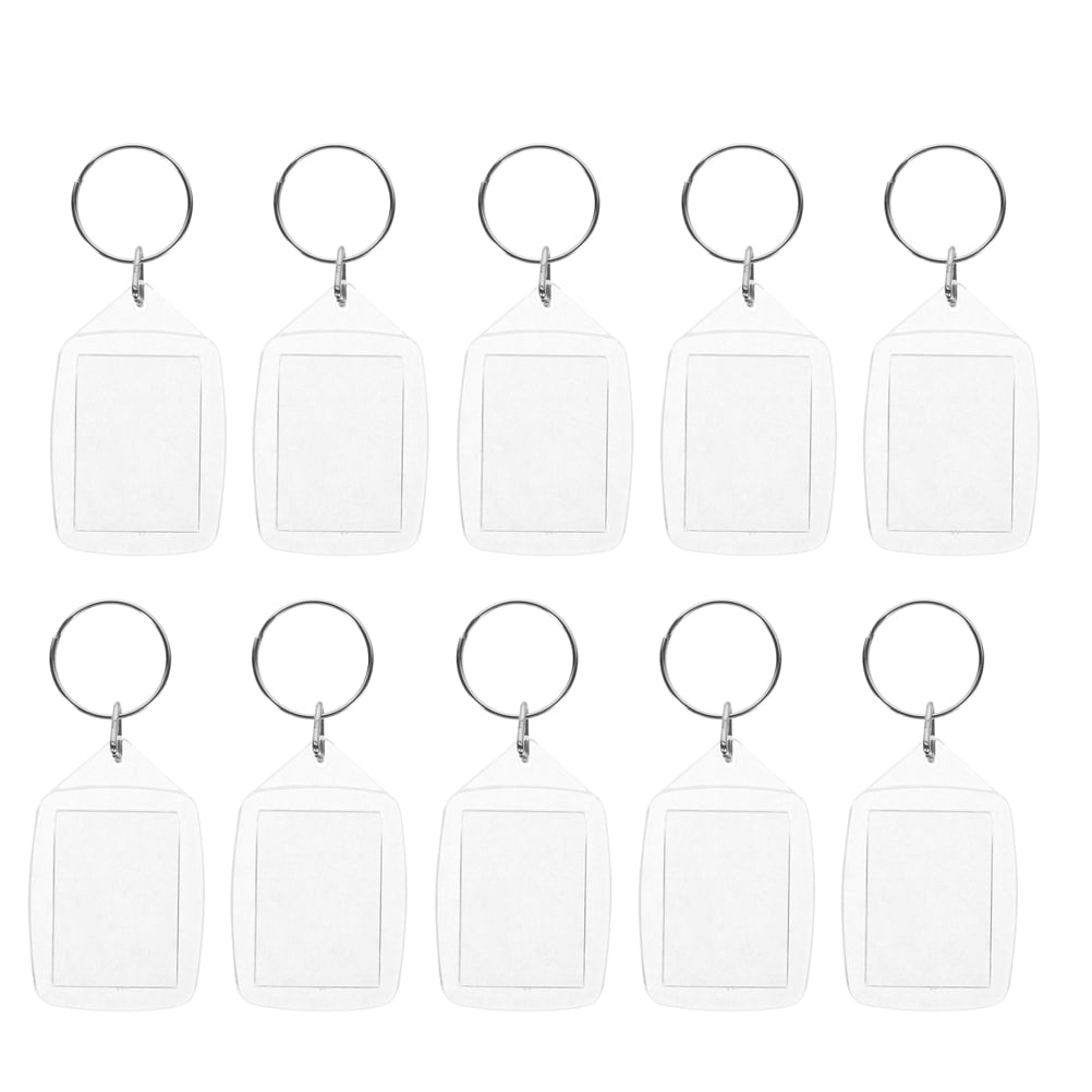 12 Pcs Key Ring Keychain Photo Holder Key Chain Picture Holders Photo ...