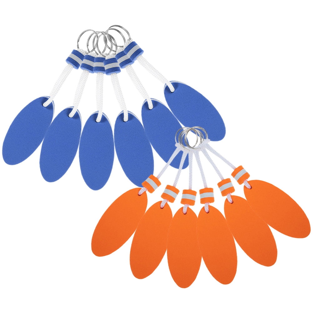 12 Pcs Key Rings Float Floating Chain Decor Keychain for Boat Keys ...