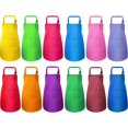 12 Pcs Kids Apron for 2-13 Age Adjustable Children Chef Art Smock with ...