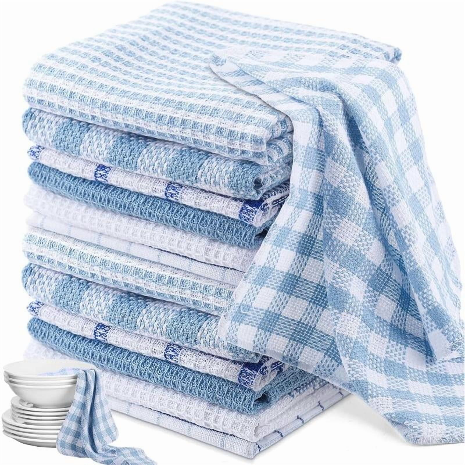 12 Pcs Kitchen Dish Cloths for Washing Dishes Cleaning Cloth Absorbent ...