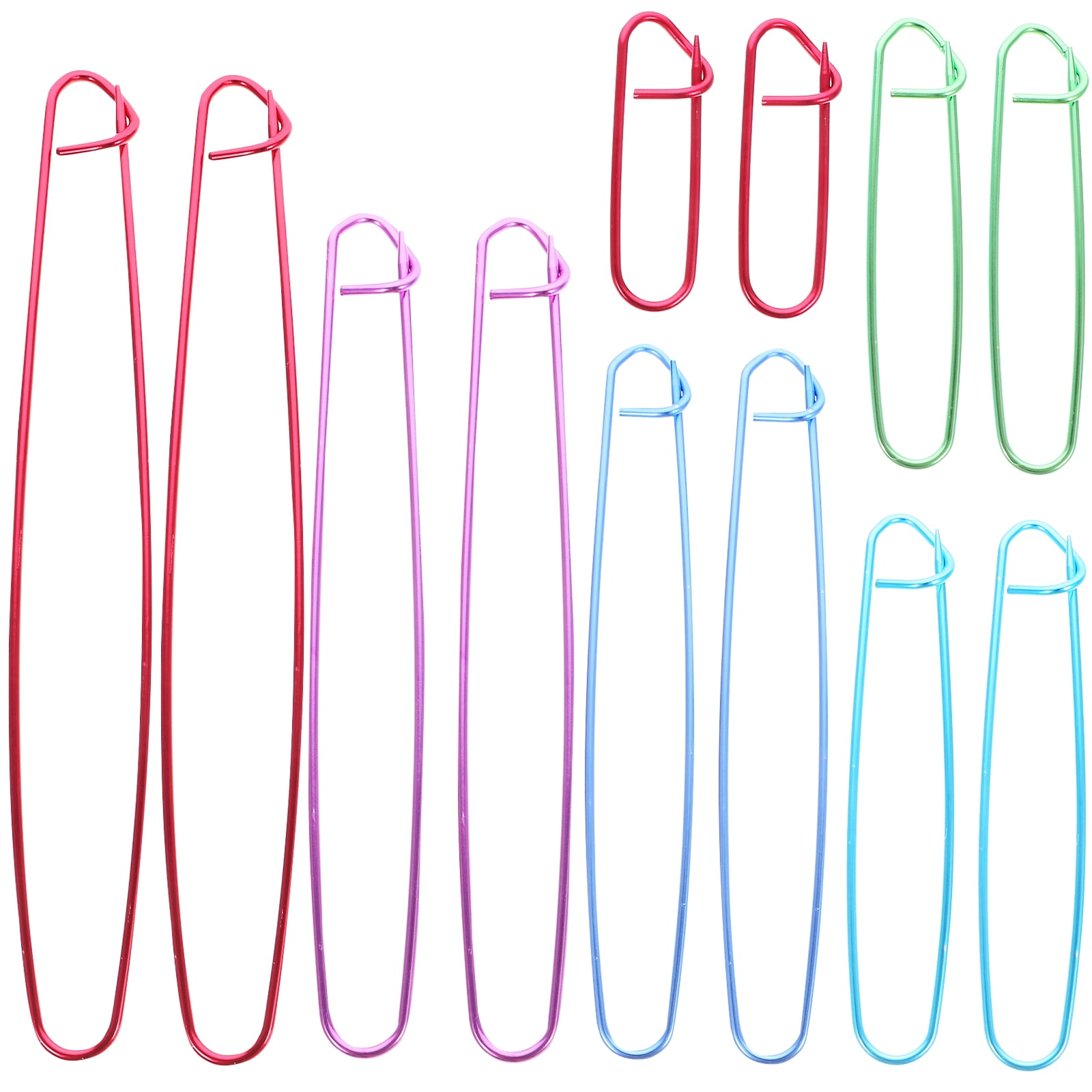 12 Pcs Knitting Needles Markers Tools Crochet Accessories Holder Safety ...
