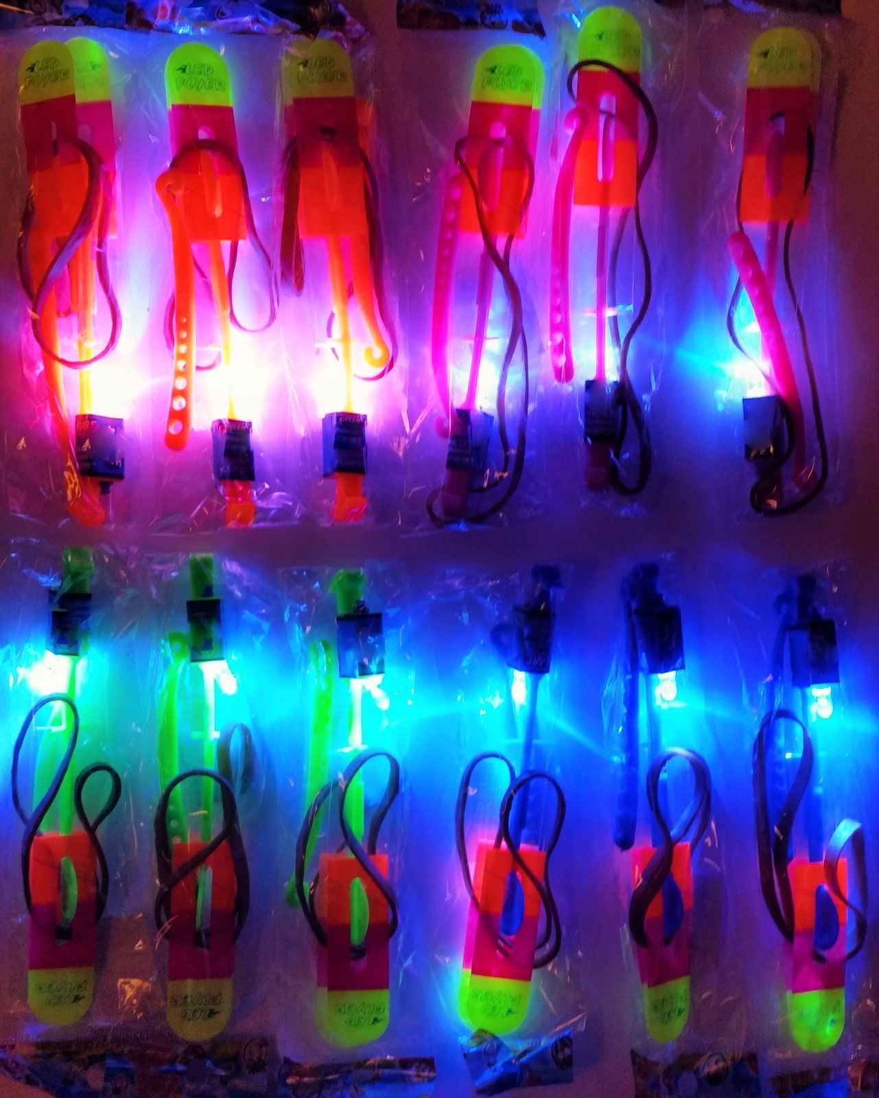 12 Pcs LED Flyer Sling Flare Copter Toy Party Favors - Walmart.com