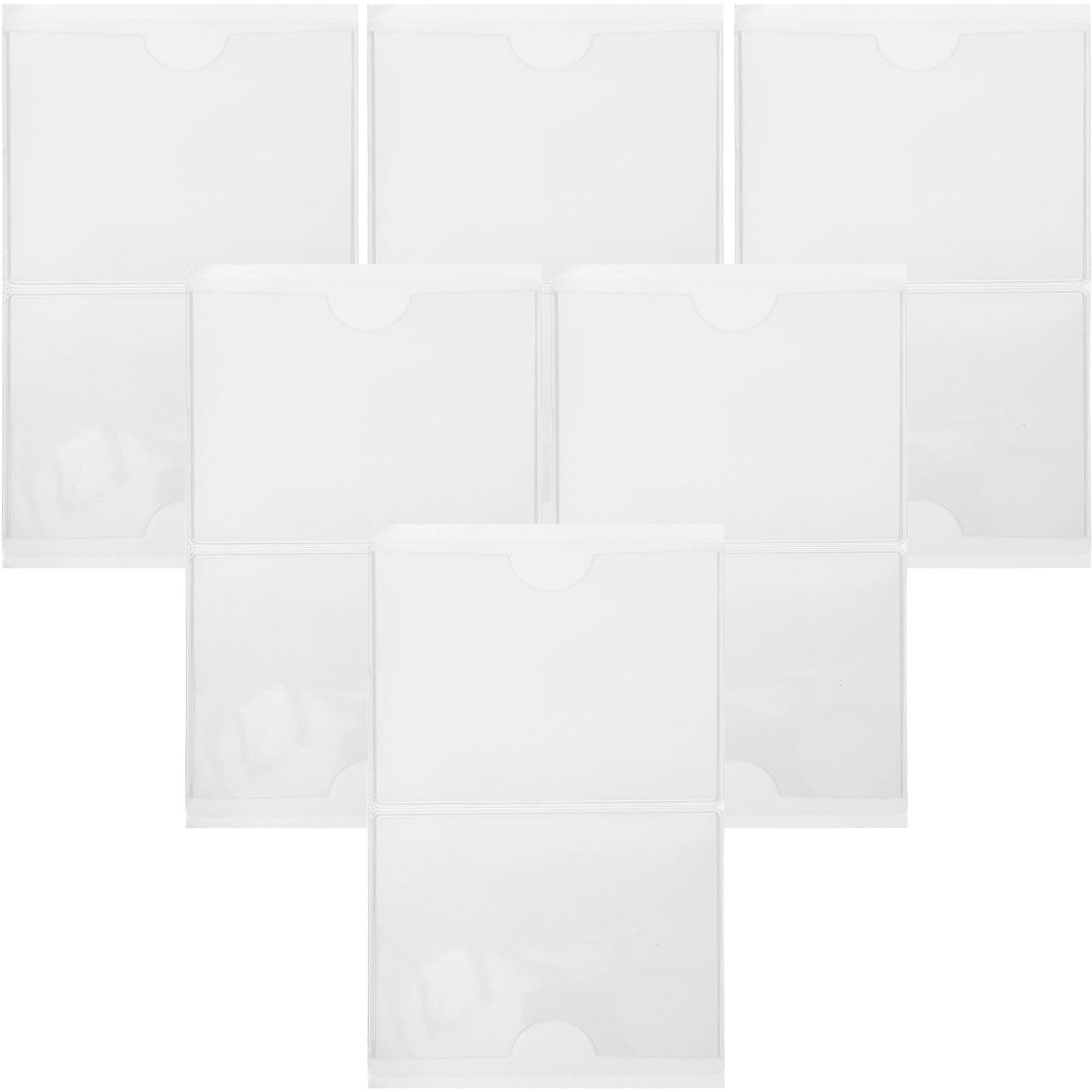 12 Pcs Labels for Storage Bins Adhesive Pockets with Closure ...