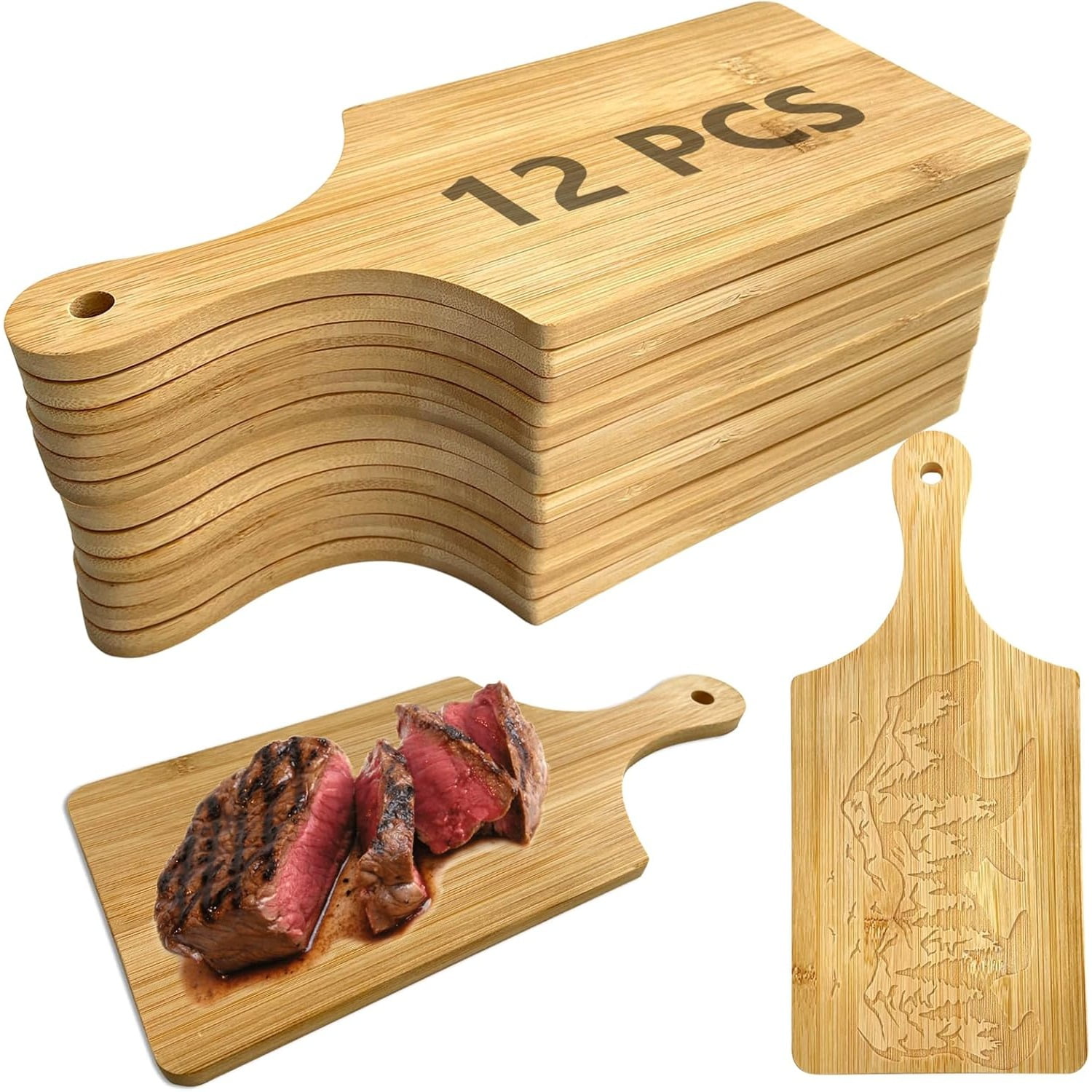 12 Pcs Laser Engraving Cutting Board Blanks,Mini Charcuterie Boards ...