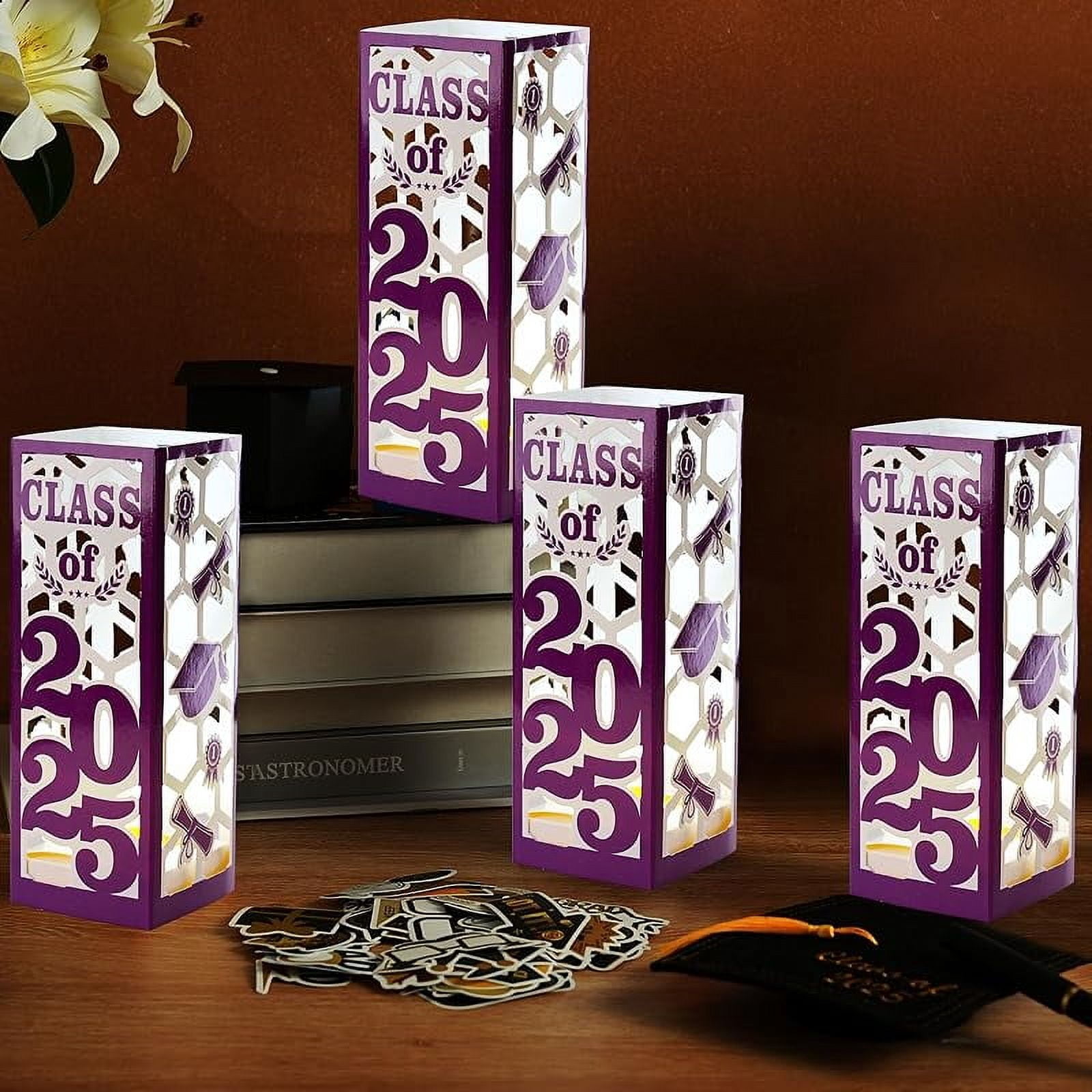 12 Pcs Light Up Graduation Centerpieces- Class of 2025 Graduation ...