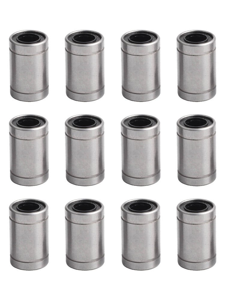 12 Pcs Linear Ball Bearings, Linear Motion Bushing with Double Side ...