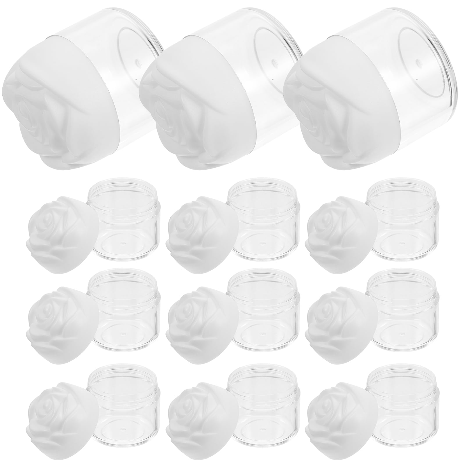 12 Pcs Lip Scrub Container Makeup Containers Bottled Glass Cosmetic Jar ...