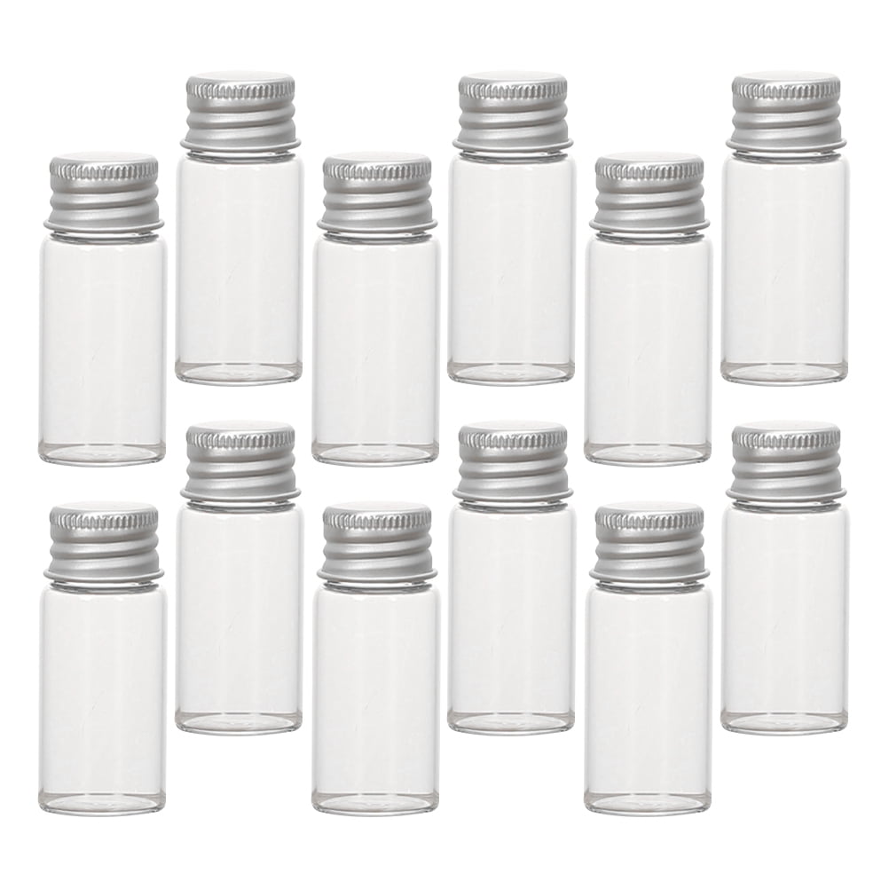12 Pcs Liquid Vials Glass Containers for Liquids Mini Sealing Bottle ...
