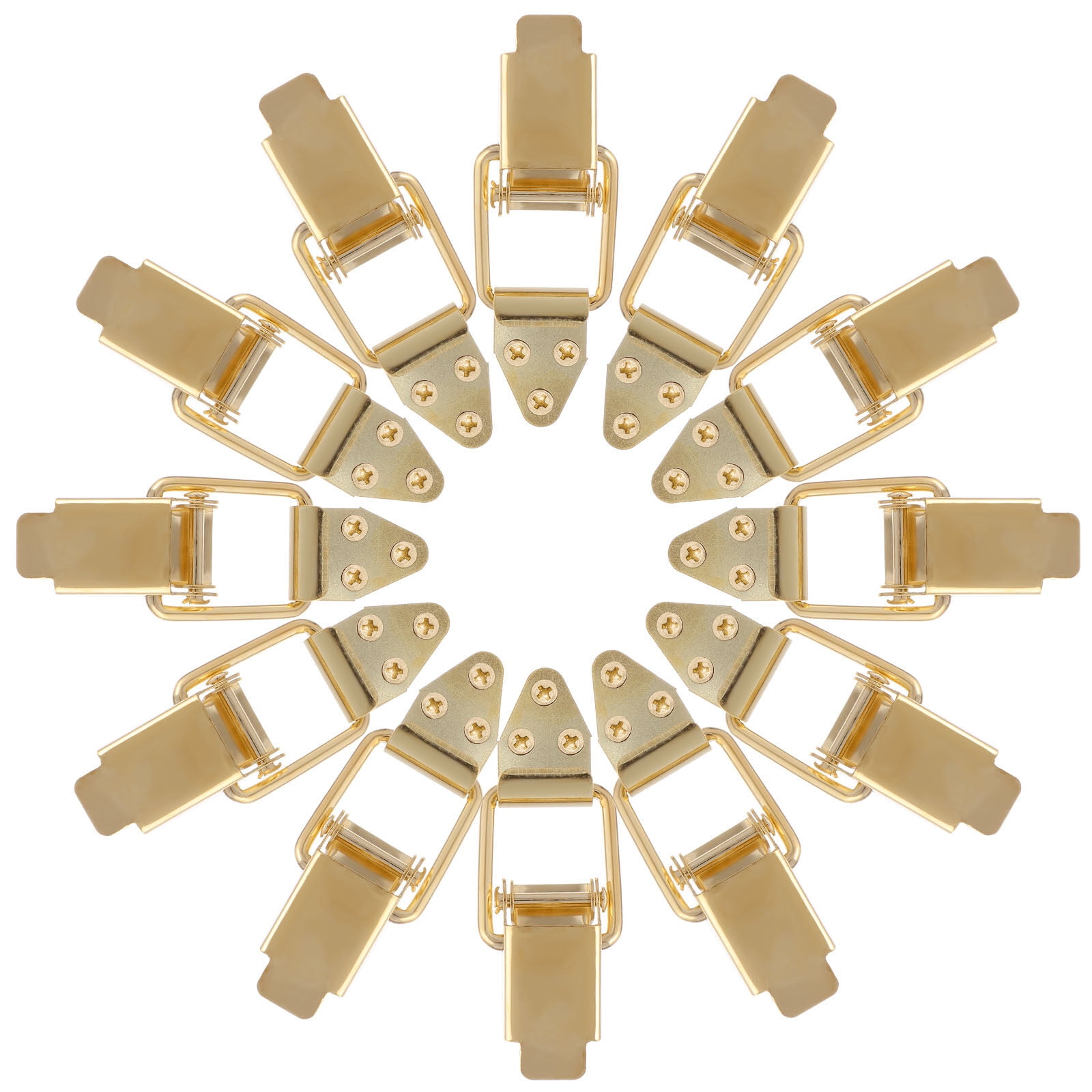 12 Pcs Lock Spring Loaded Toggle Hasp Tension Iron Spring Loaded Toggle ...