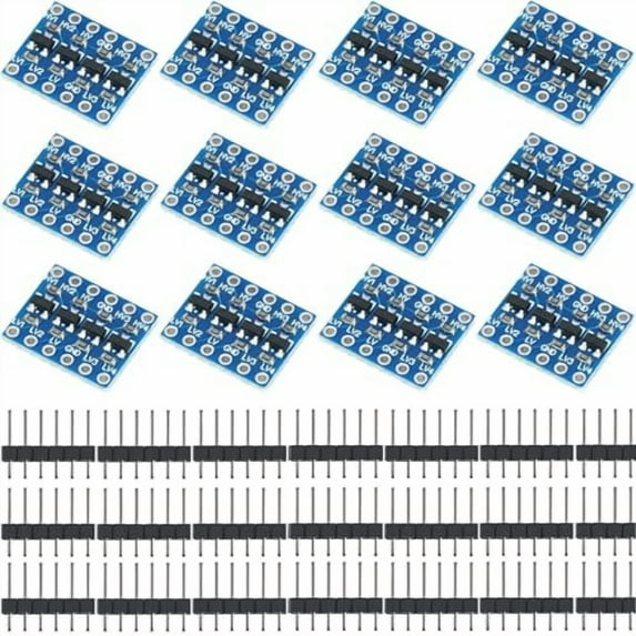 12 Pcs Logic Level Shifter Converter Module 4 Channel Bidirectional 3 ...