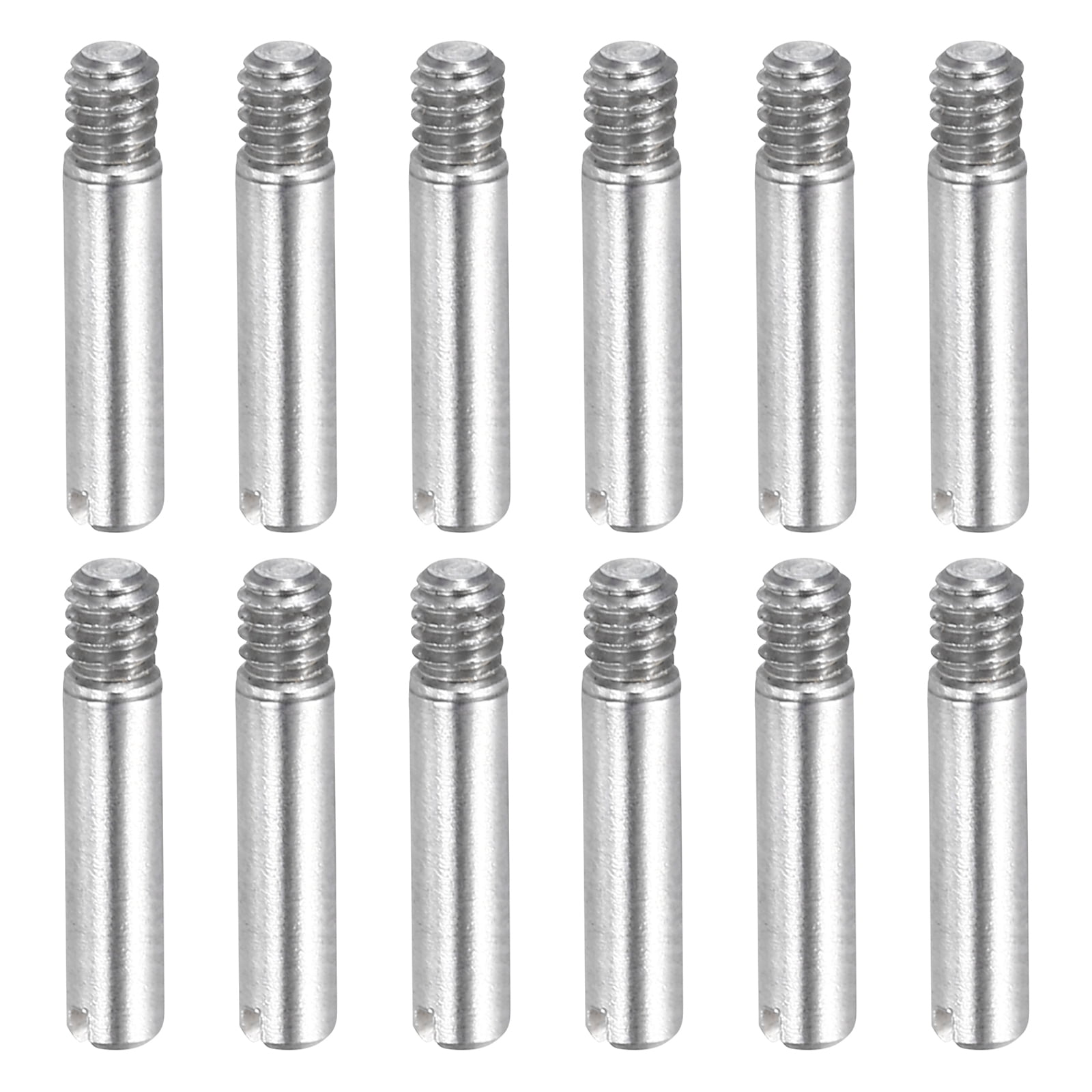 12 Pcs M2 x 10mm Slotted Cylindrical Pins, 304 Stainless Steel External ...